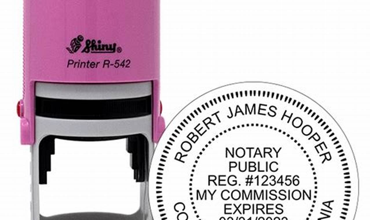 Pink Notary Stamps: Legal & Stylish Options