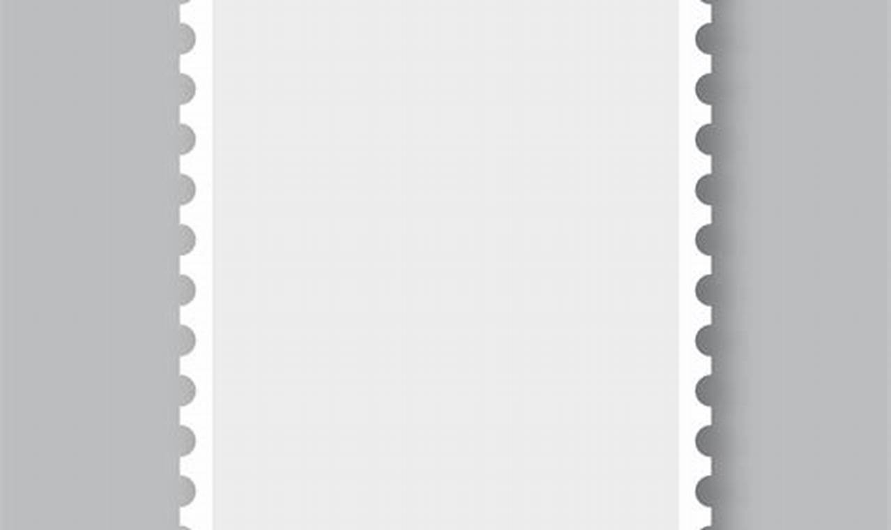 Free Postage Stamp Blank Template & Examples