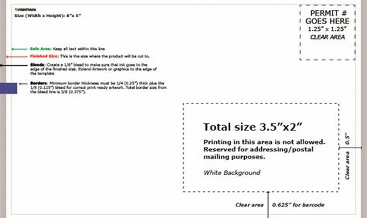 Free 6x9 Postcard Template USPS Ready