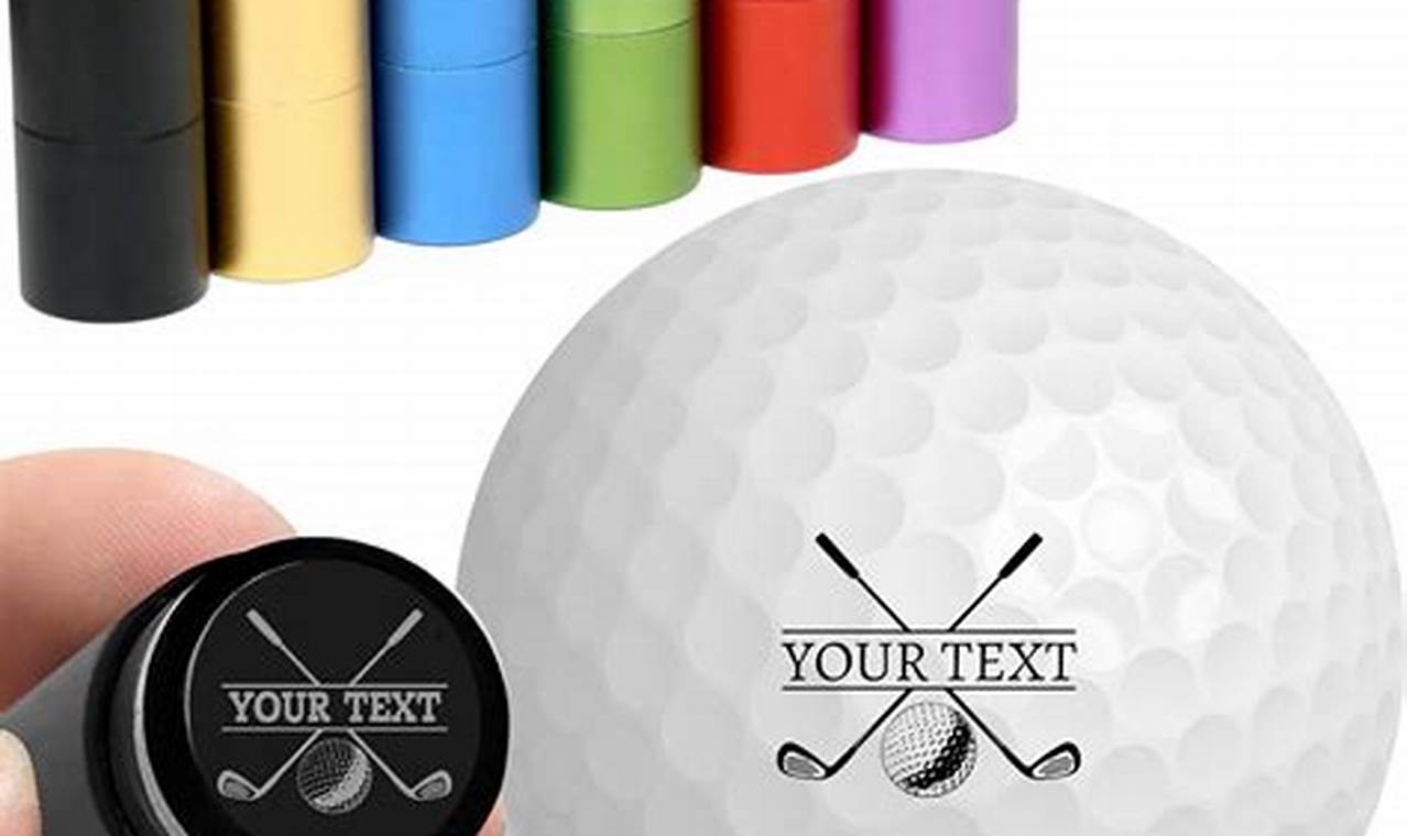 Personalized Custom Golf Ball Stamps & More