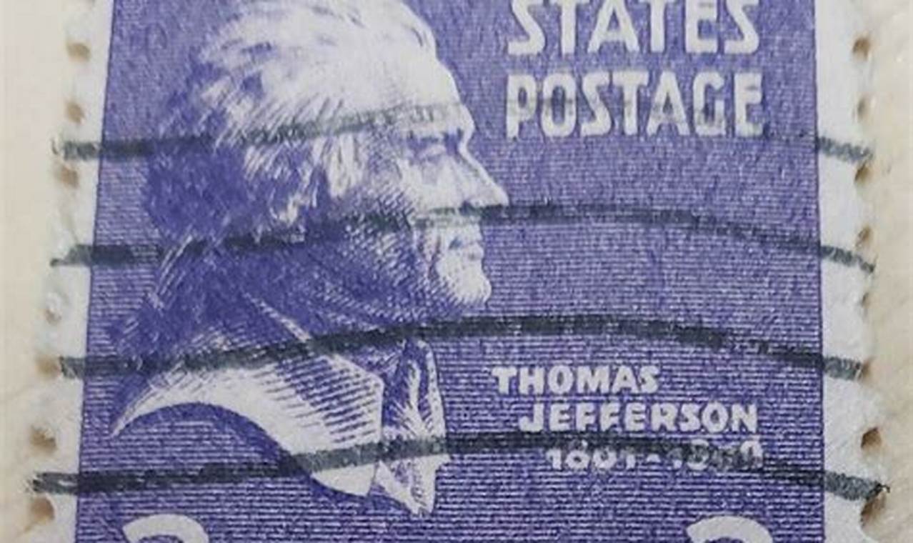 Value of a Thomas Jefferson 3 Cent Stamp Today