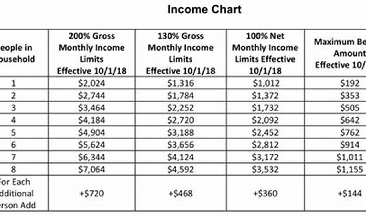 SNAP Eligibility: Income Chart & Guide 2024