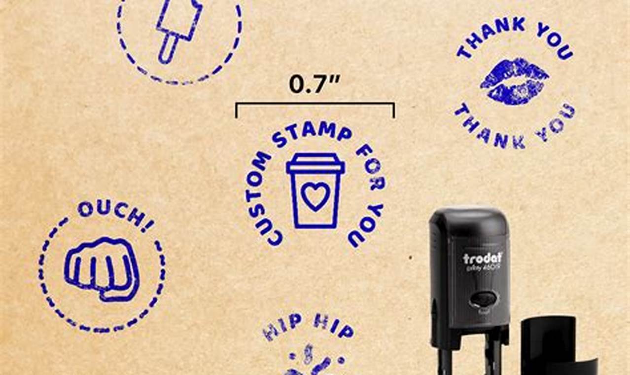 Personalized Small Custom Stamp Design