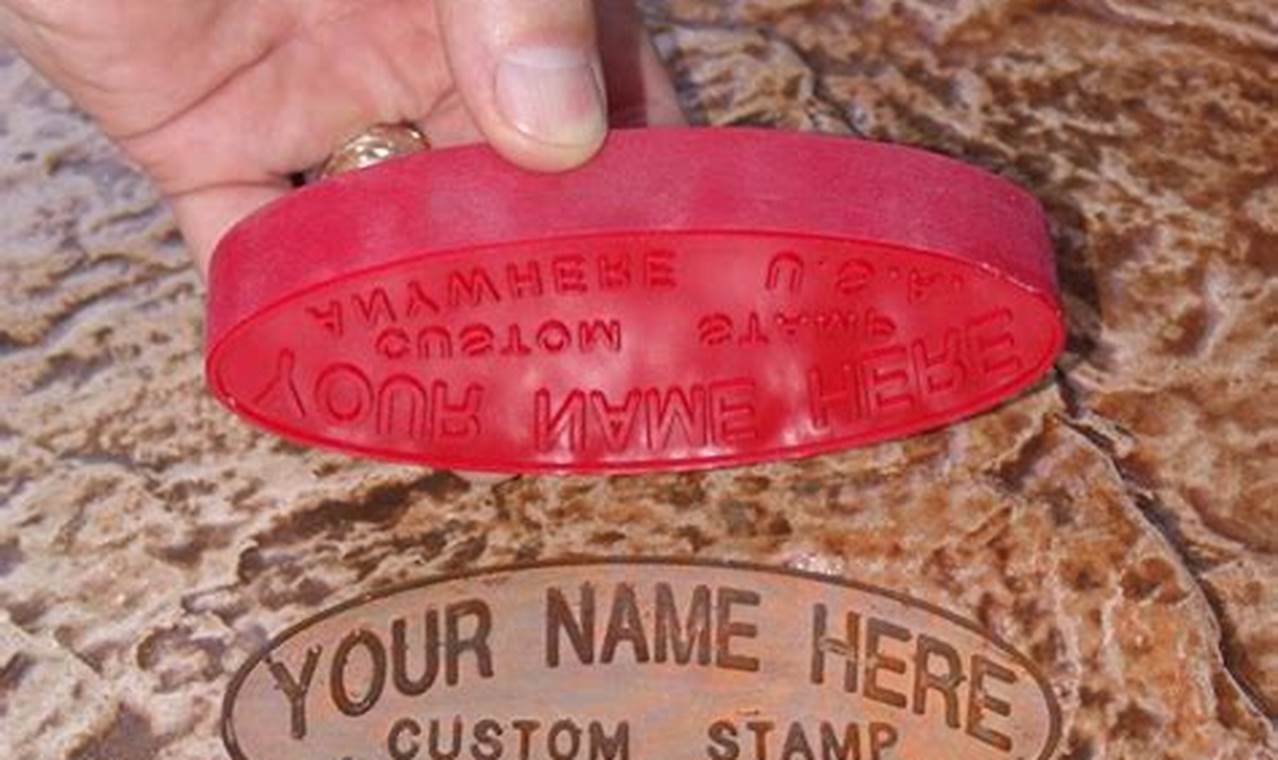 Best Custom Concrete Stamps & Designs