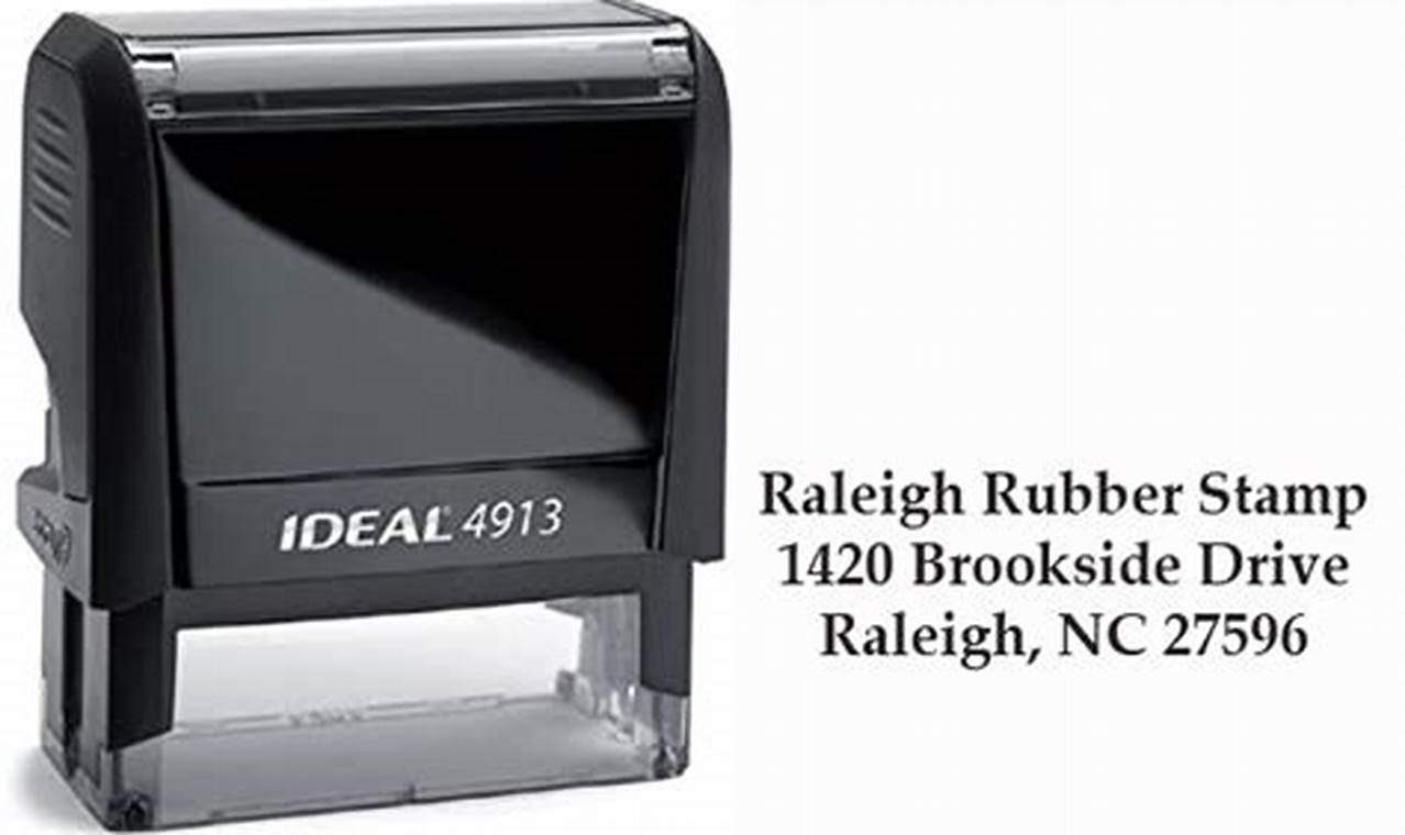 Custom Rubber Stamps in Raleigh, NC