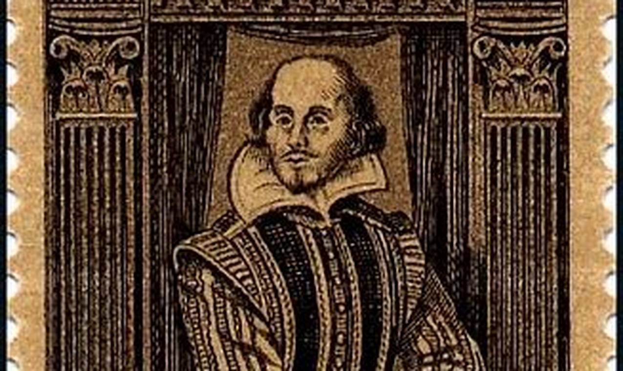 Classic Shakespeare 5 Cent Stamps & History