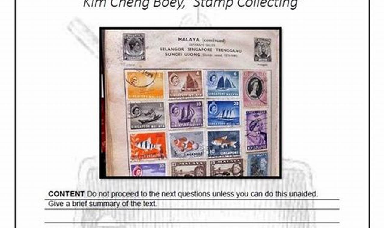 Stamp Collecting Kim Cheng Boey
