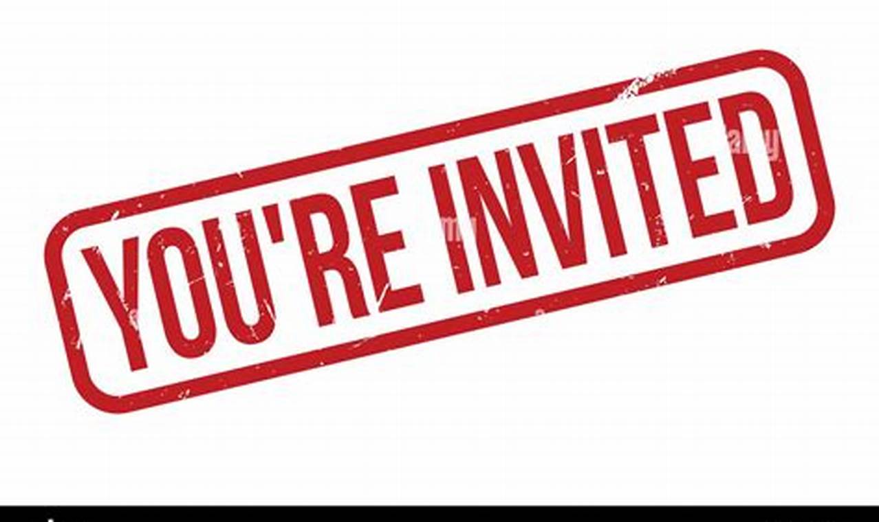 Custom "You're Invited" Rubber Stamps & More