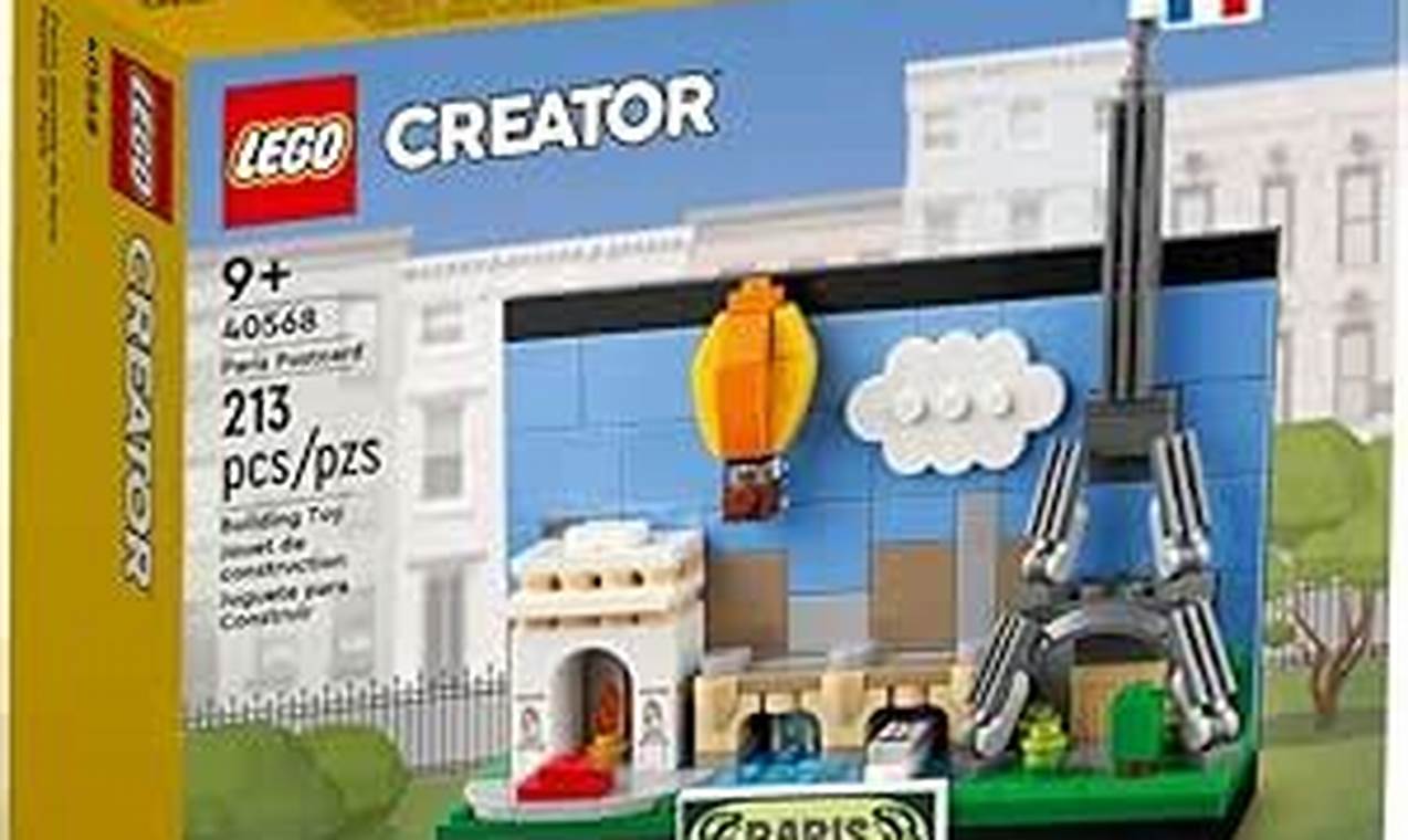 Build LEGO Paris Postcard: 213 Pcs Set