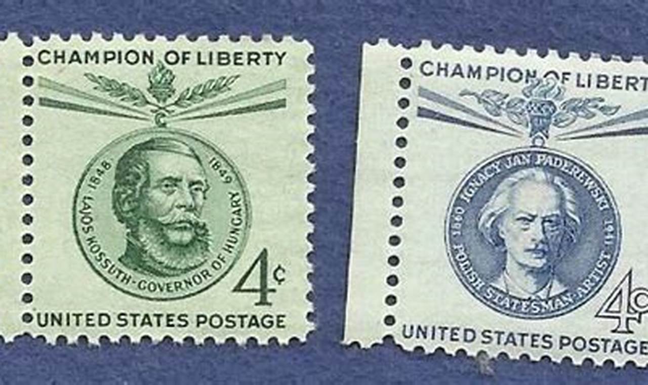 Champion Of Liberty 4 Cent Stamp Value