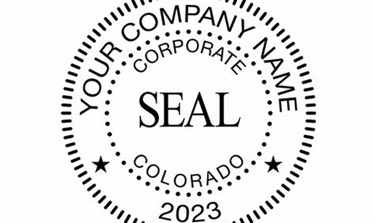 Corporate Seal Ink Stamp