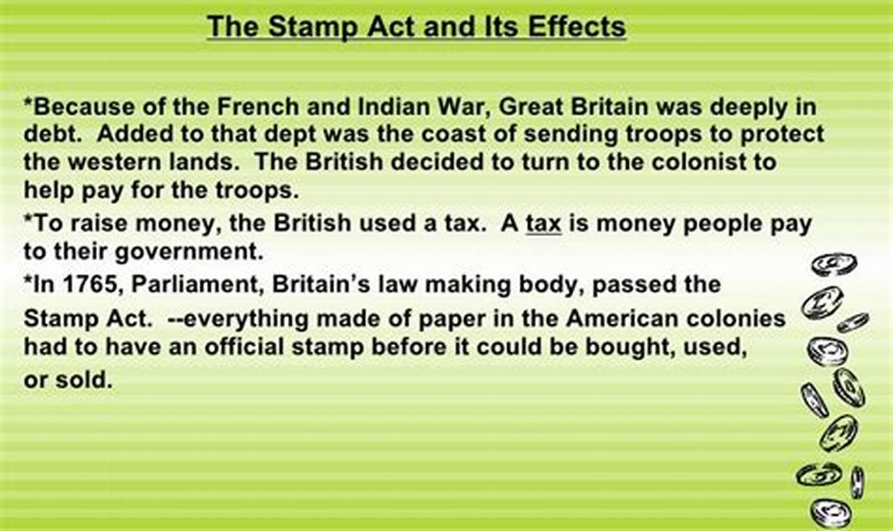 The Stamp Act 1765: Causes, Effects & Legacy