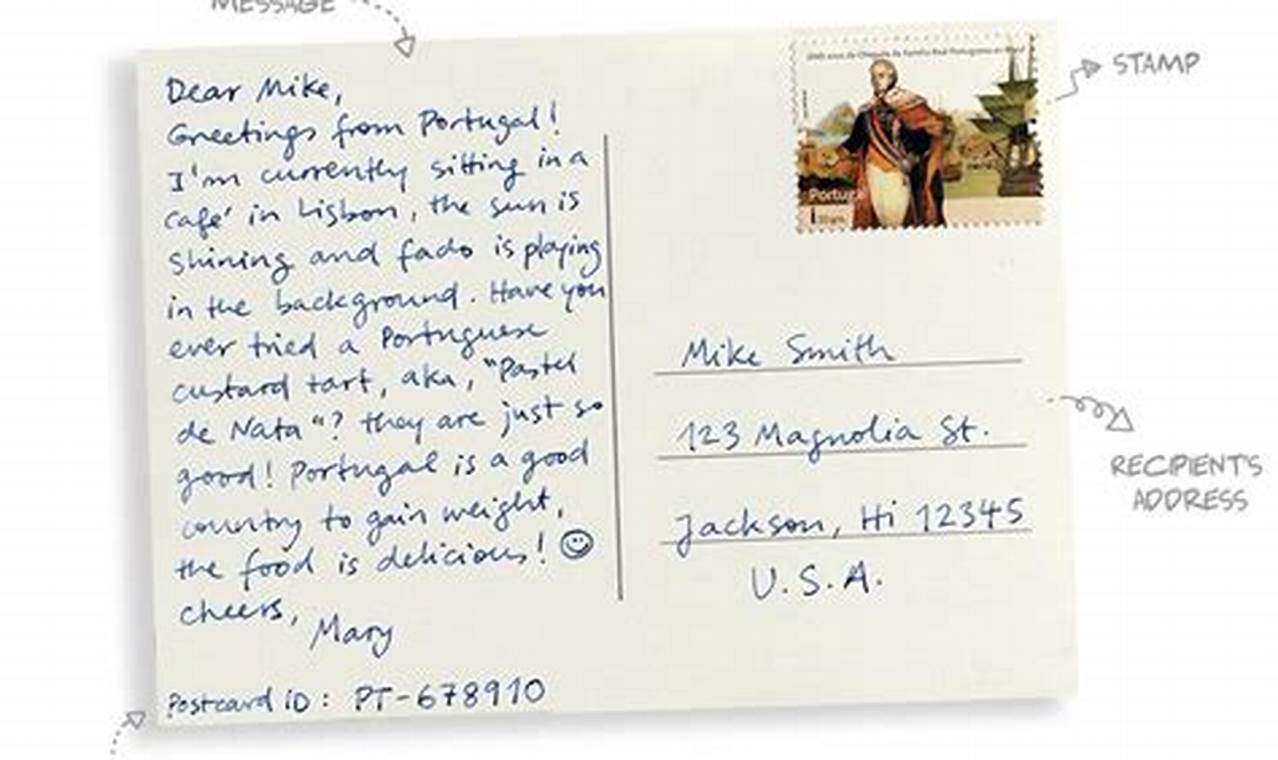 How To Fill A Postcard