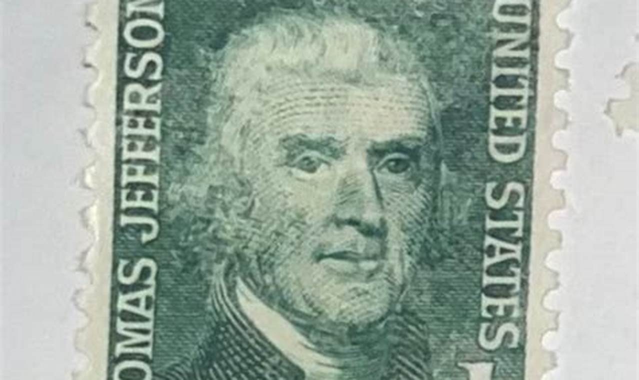 Classic 1954 Thomas Jefferson 1 Cent Green Stamp Guide