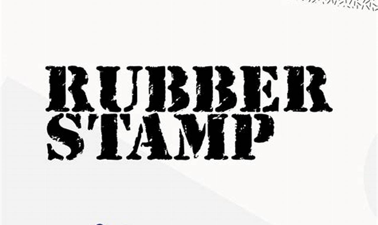 Best Free Rubber Stamp Fonts & Generators
