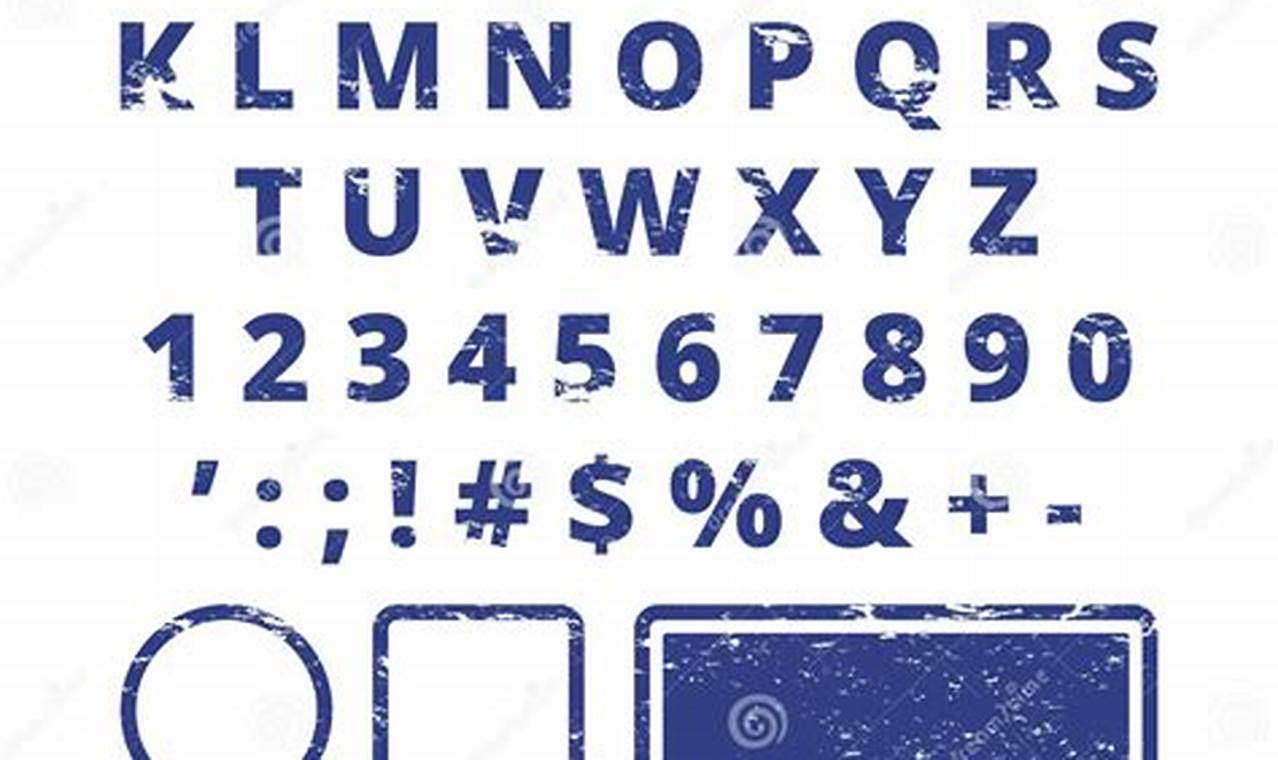 Best Rubber Stamp Date Fonts & Examples