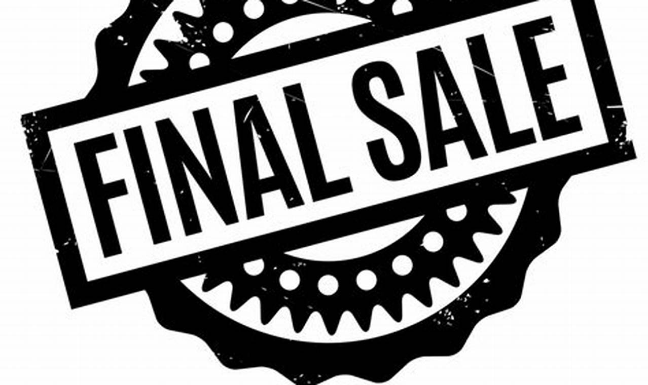Final Sale Rubber Stamp: A Retailer's Guide