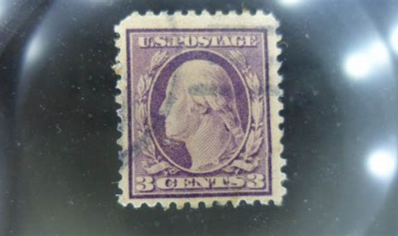 Historic George Washington 3 Cent Purple Stamp Value Guide