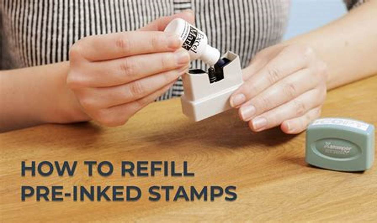 Easy Self Ink Rubber Stamp Refills: A Guide
