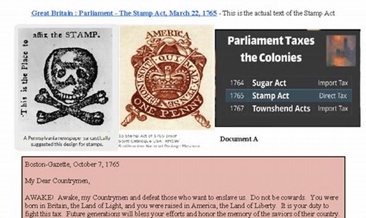 Colonist Anger & the Stamp Act: Why?