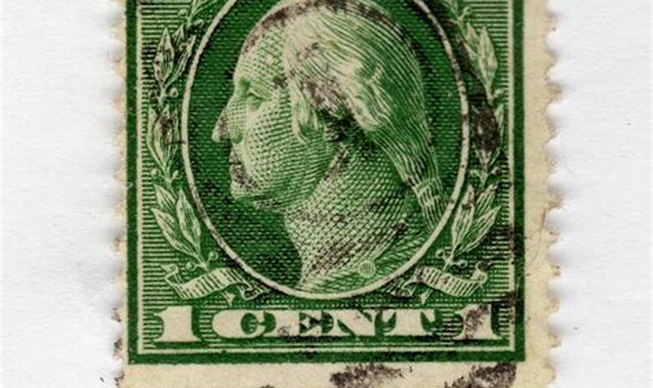 Classic Green One Cent Washington Stamp Guide