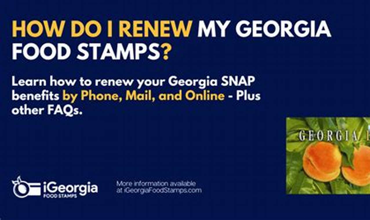 Easy Food Stamp Renewal Online GA Guide