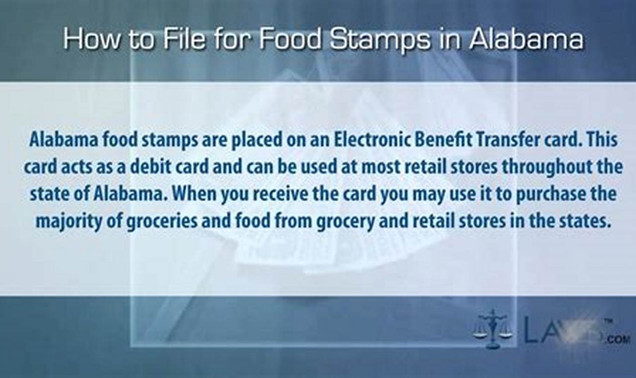 Alabama Food Stamp Number: Your EBT Card Guide