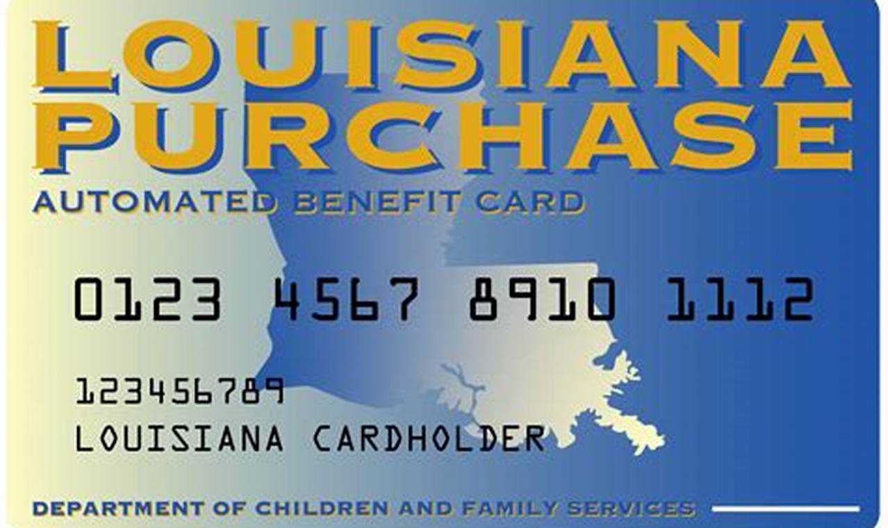 Louisiana Food Stamp Balance Number