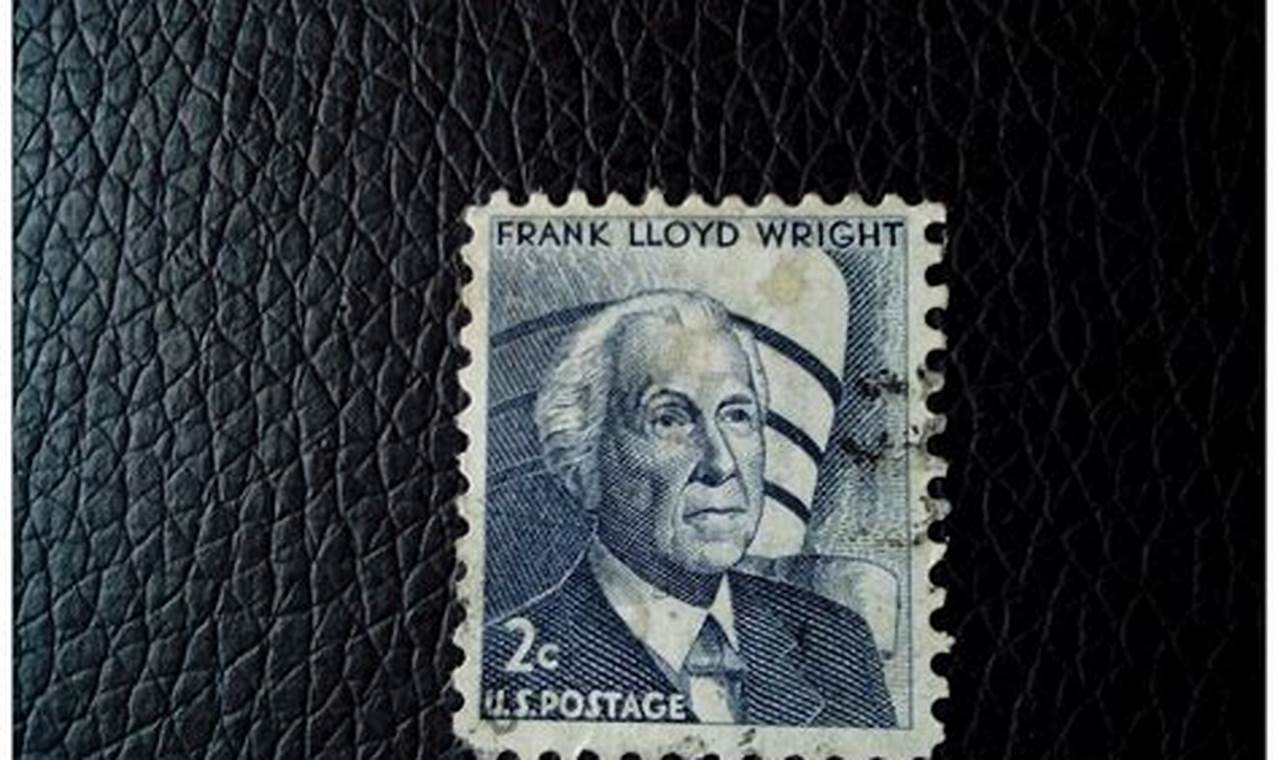 1966 Frank Lloyd Wright 2c Stamp Value & Worth