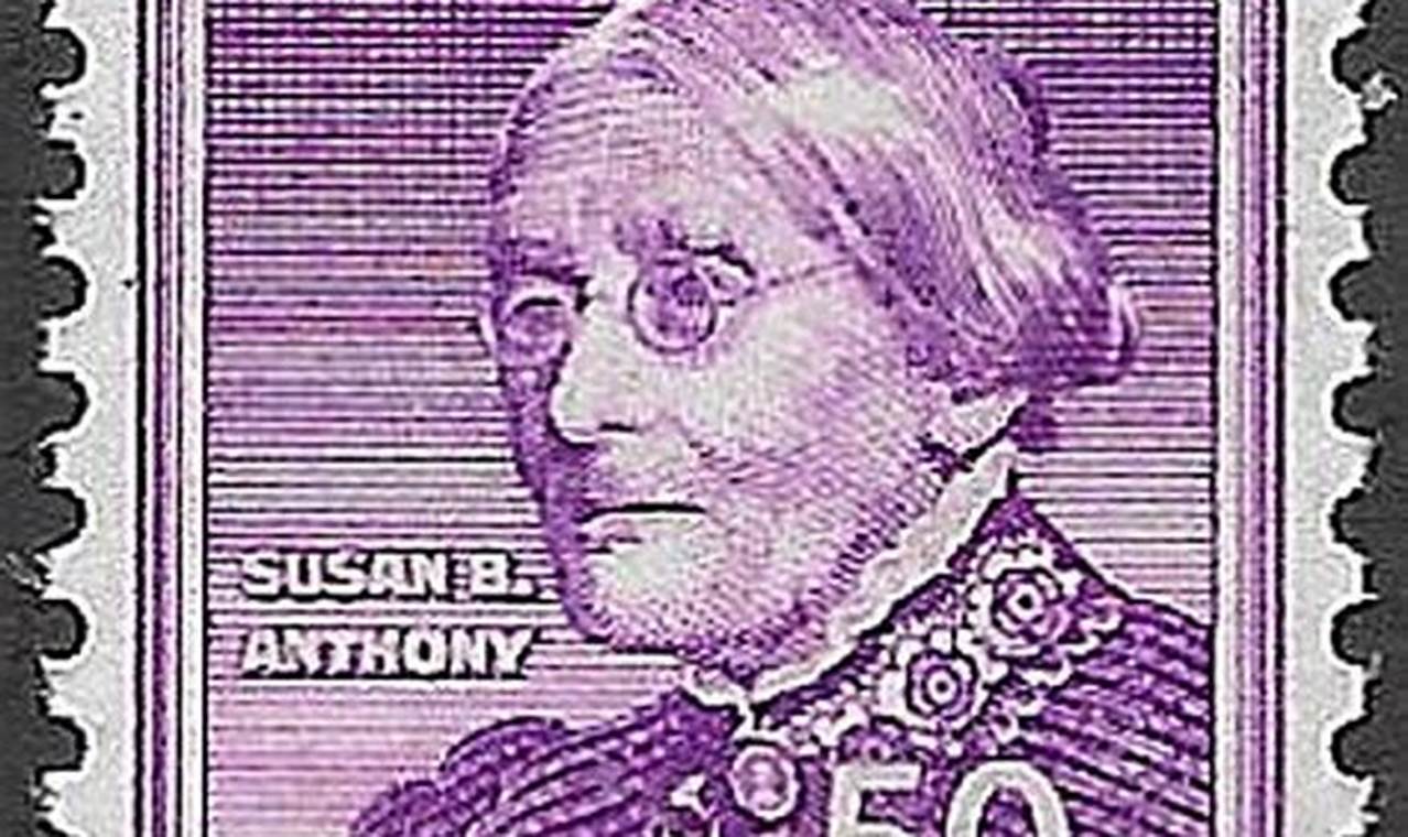 Collectible 50 Cent Susan B. Anthony Stamps