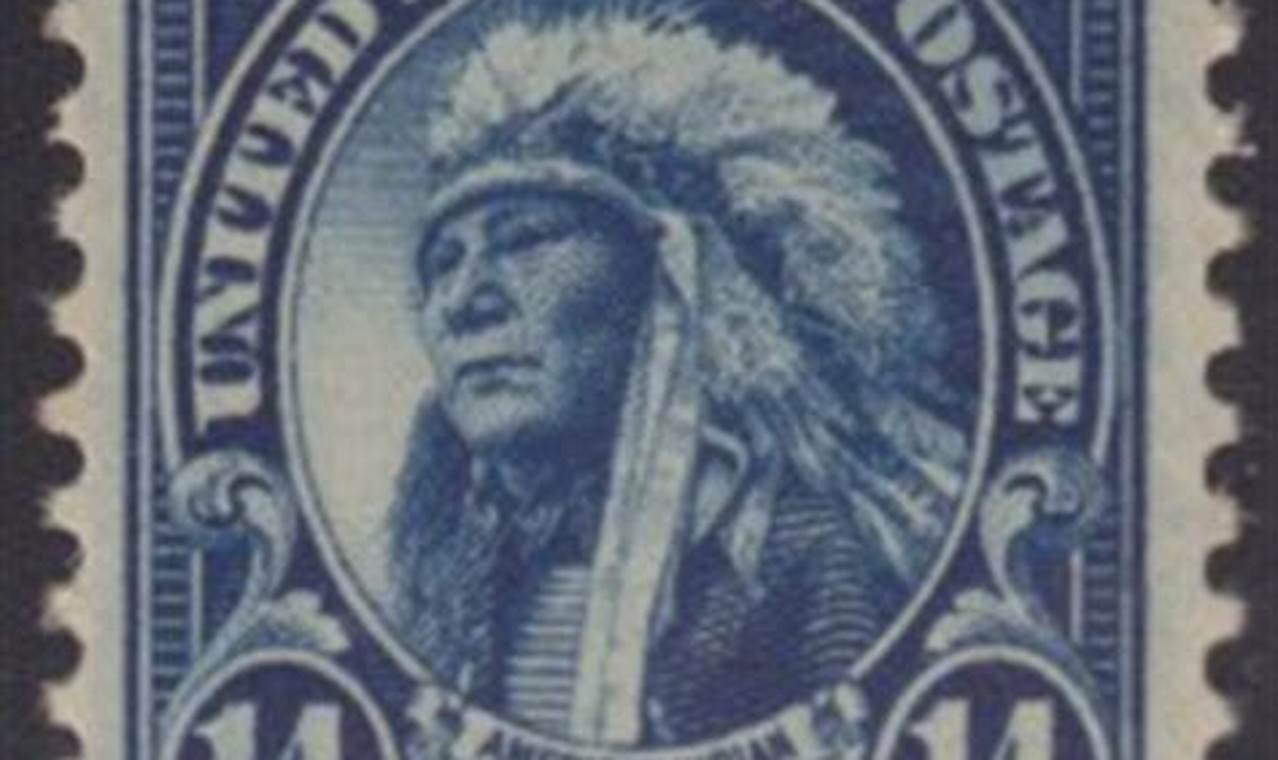 Historic American Indian 14c Stamp: Value & Guide