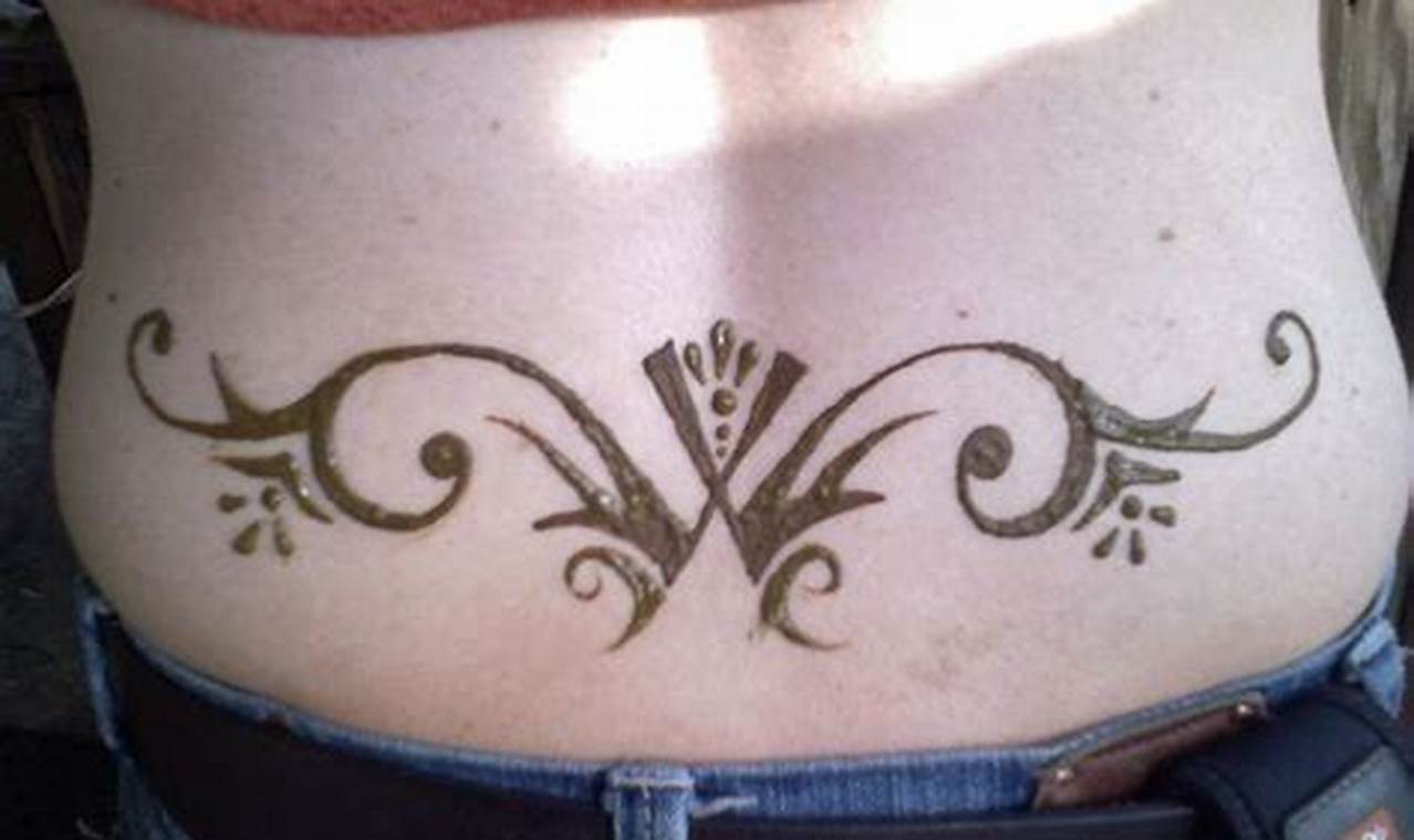 Beautiful Henna Tramp Stamp Designs & Ideas