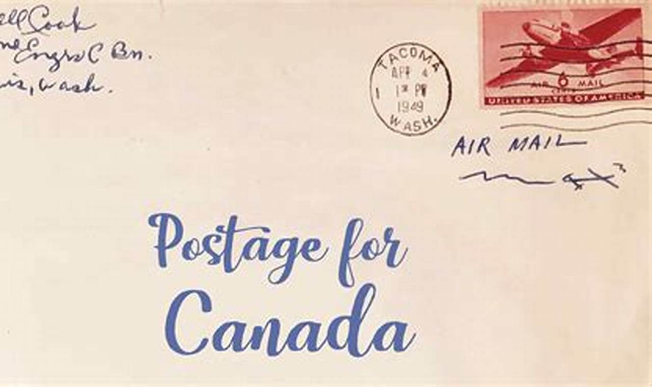 Postage Stamp to Canada: Current Rates & Costs