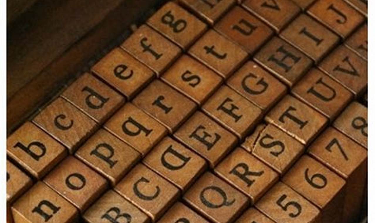 Premium Alphabet Rubber Stamp Set Kit