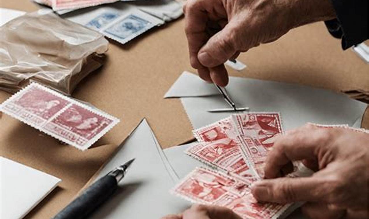 Stamp Collecting Removing Stamps From Envelopes