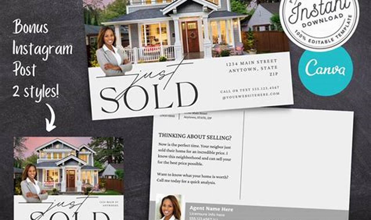 Effective Just Sold Postcard Wording Examples