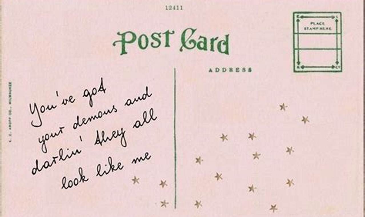 Crafting Perfect Postcard Lyrics: A Guide