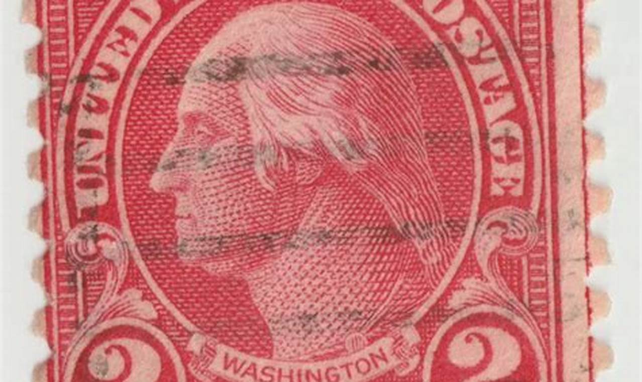 Rare 1900s 2 Red Washington Stamp Guide