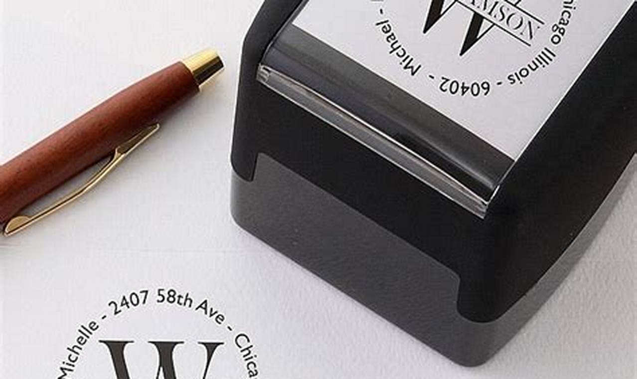 Design Your Custom Stamp Address Today!