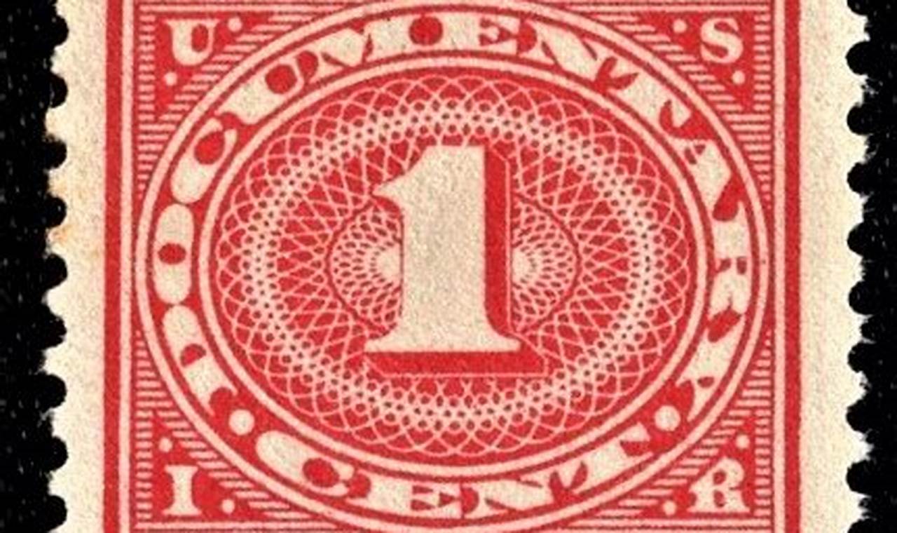 Vintage 1 Cent Documentary Stamps Guide