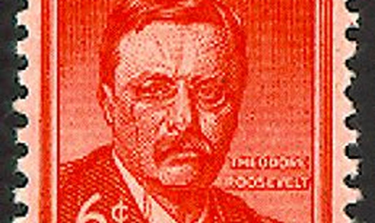Historic 6 Cent Theodore Roosevelt Stamp Values & Prices