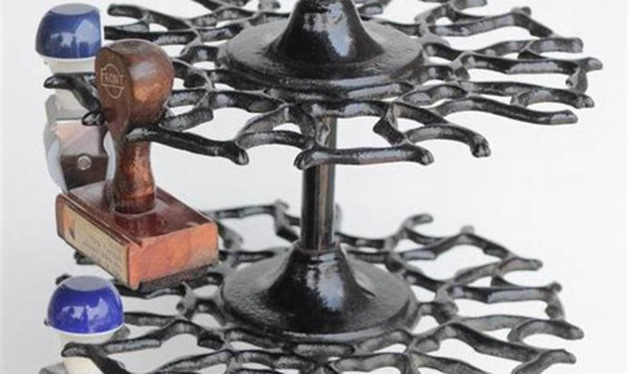 Antique Rubber Stamp Holder