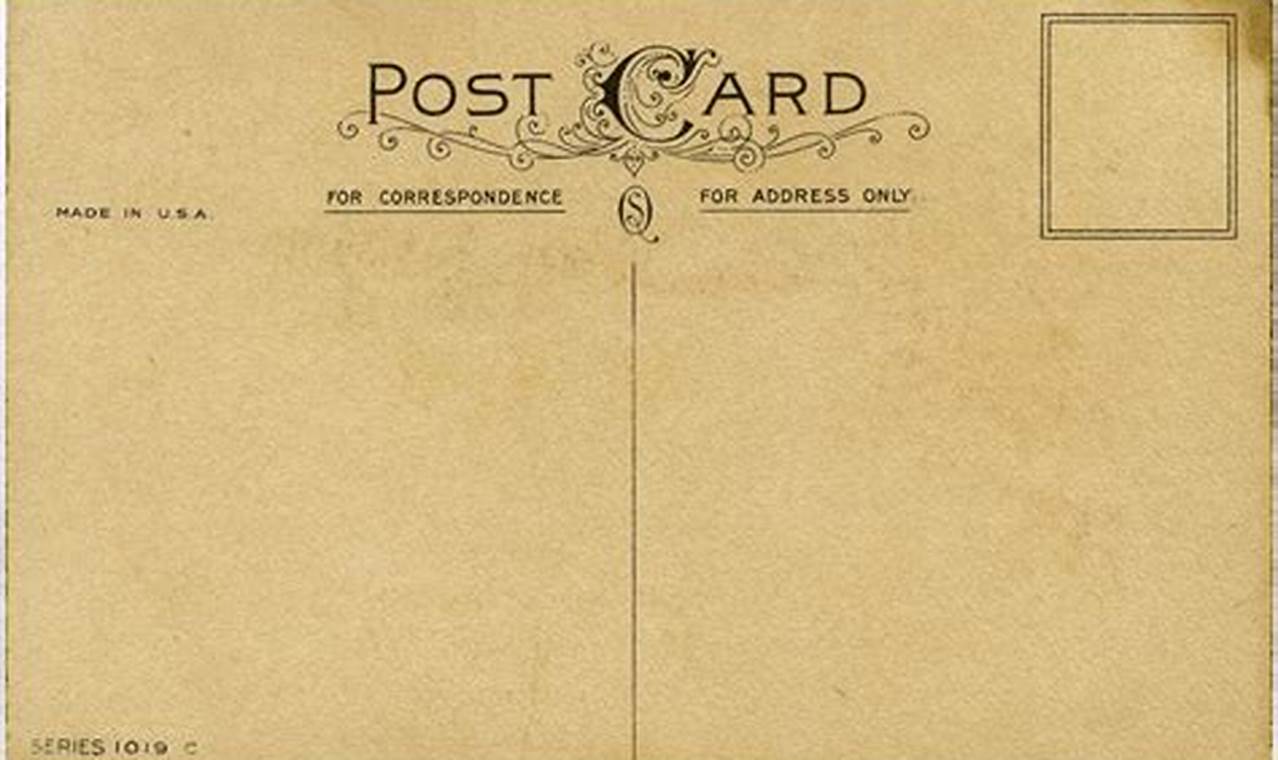 Exploring Vintage Postcard Backs: A Guide