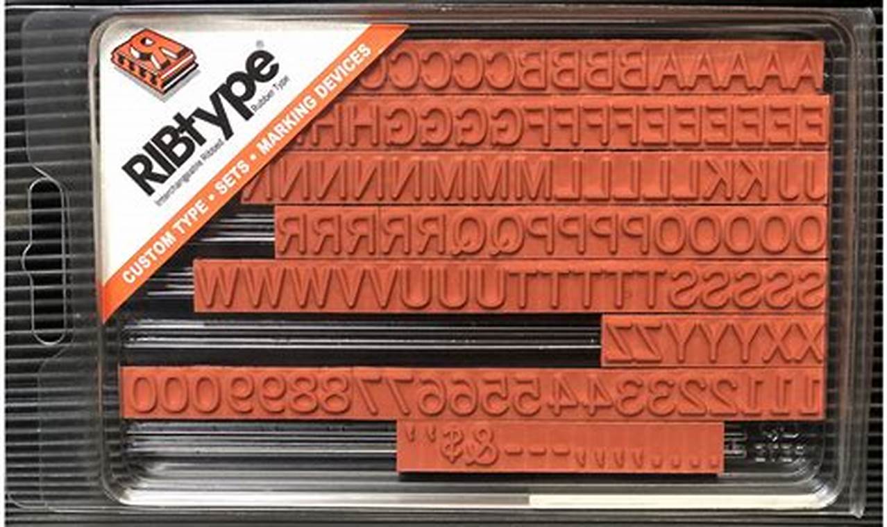 Rubber Stamp Kit Letters