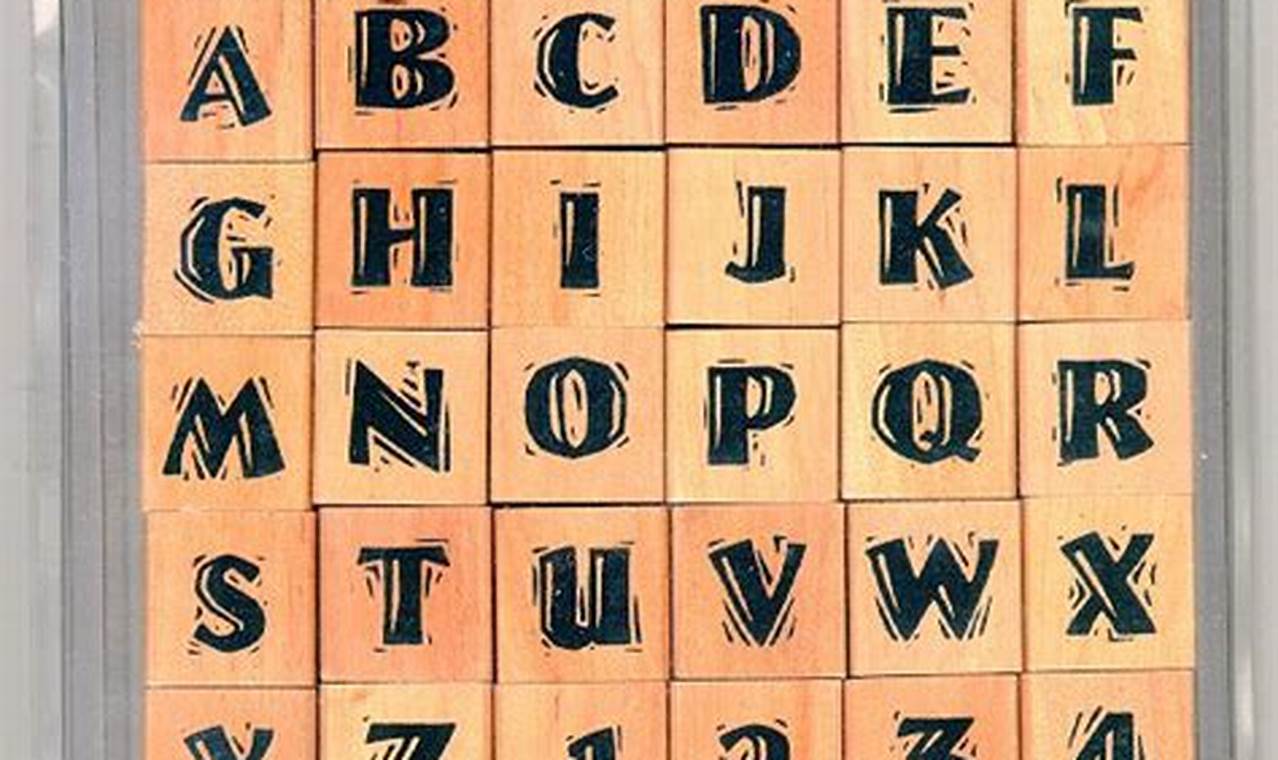 Best Rubber Stamp Letters Kit for Crafting & More