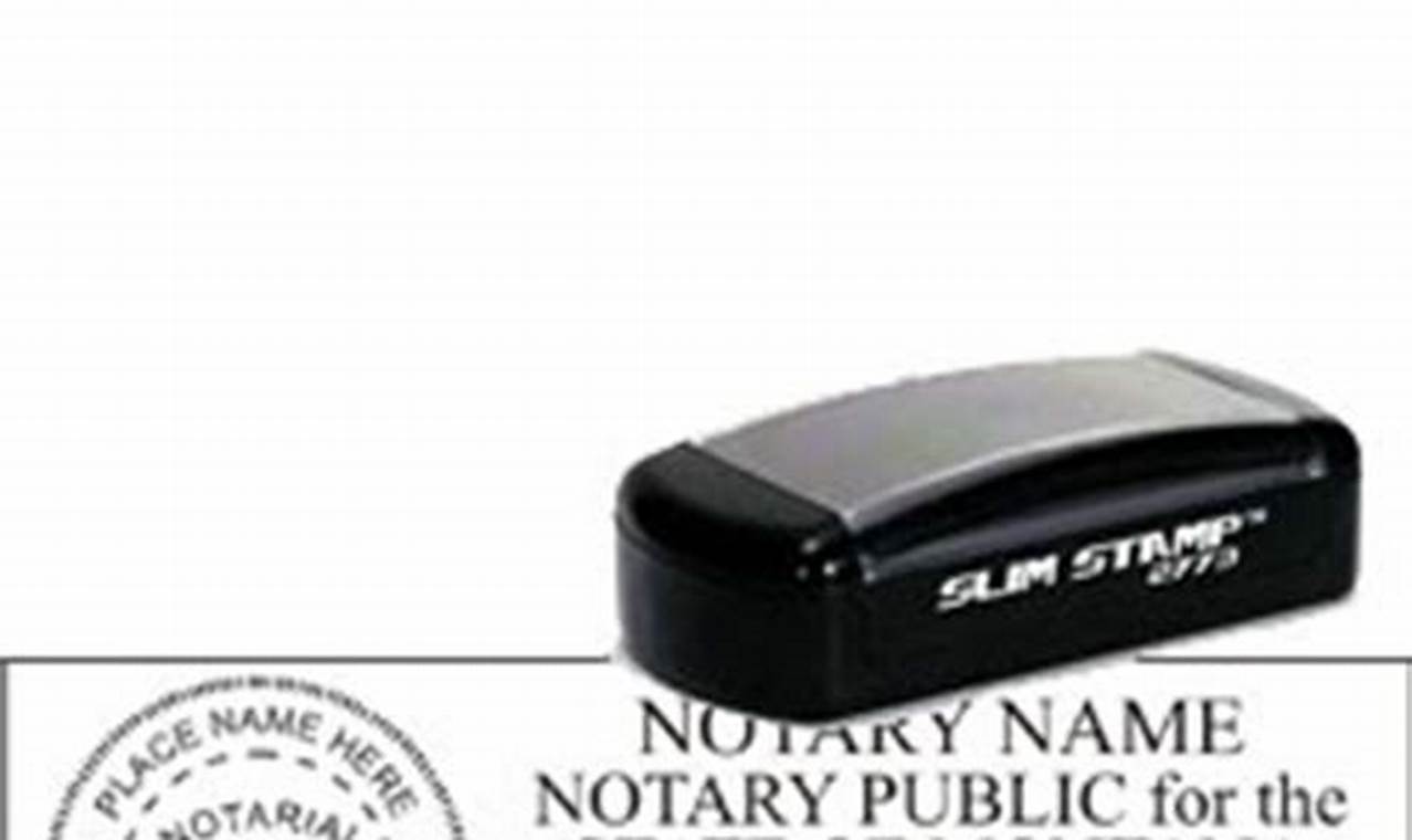 Portable Pocket Notary Stamps & Seals
