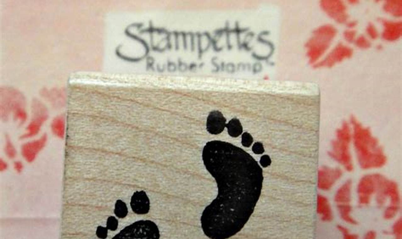 Custom Footprint Rubber Stamps & Supplies
