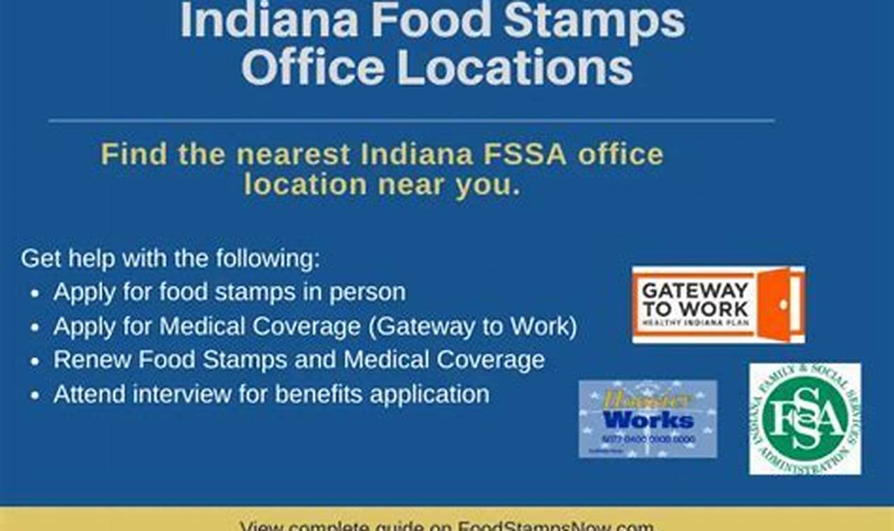 Find Elkhart, Indiana Food Stamp Office Locations