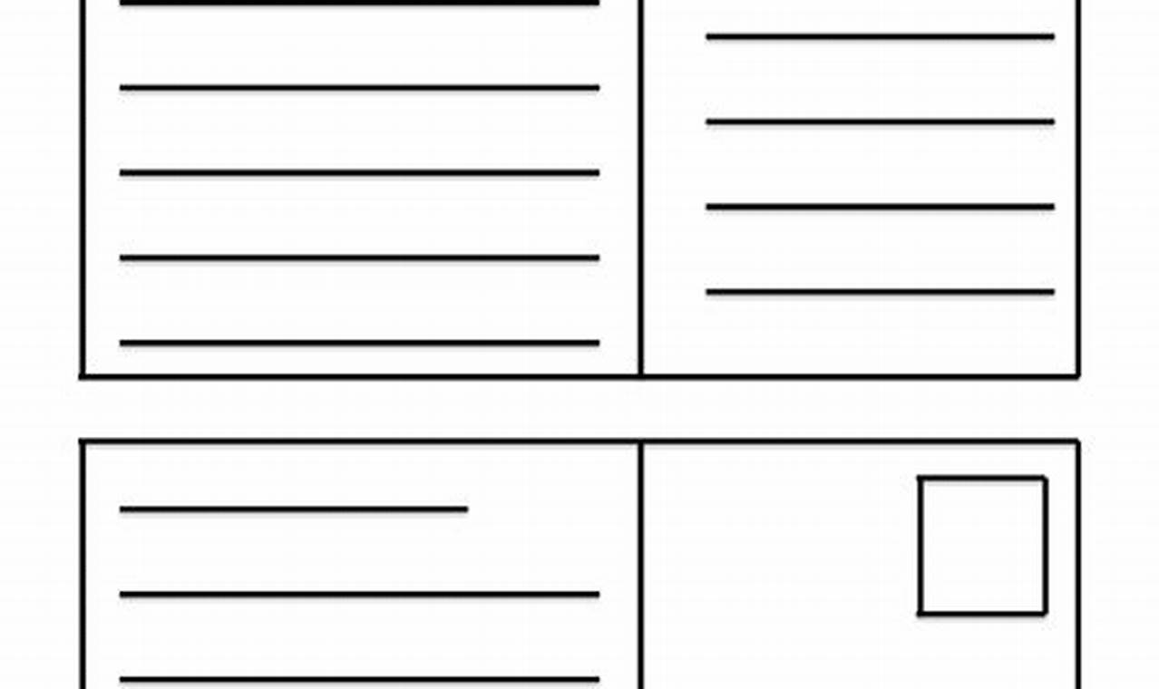 Free Printable Postcard Templates (PDF)