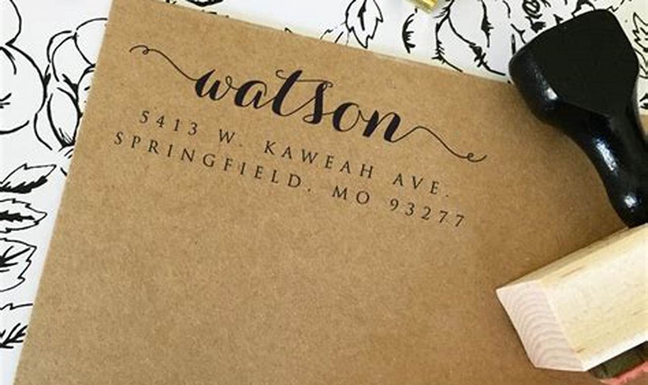 Shop Custom Address Stamps on Etsy | Personalized & Unique